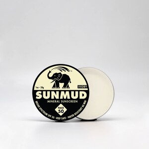 SUNMUD Brand Mineral Sunscreen SPF 50, Broad Spectrum, Non-nano Zinc ...