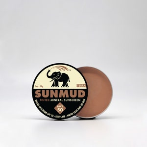 SUNMUD Brand Mineral Sunscreen SPF 50, Broad Spectrum, Non-nano Zinc ...
