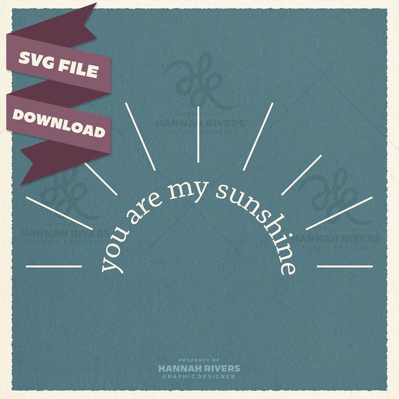 You Are My Sunshine SVG PNG Digital Download for Vinyl Cut Project - Etsy