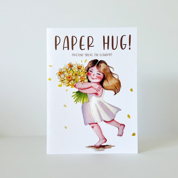 Paper Hug Card - Etsy