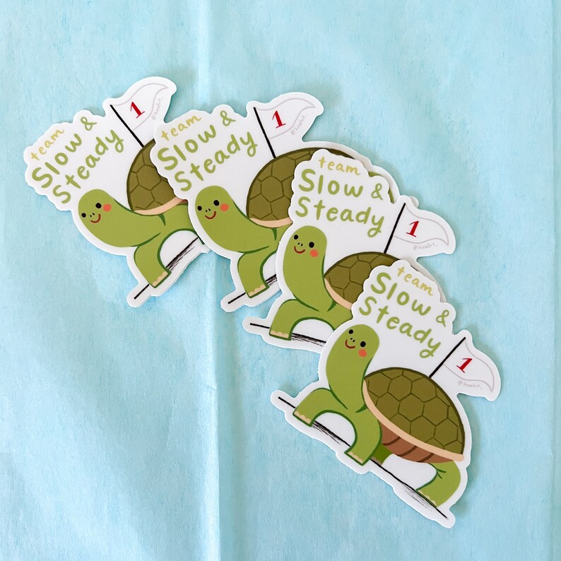 Team Slow & Steady Sticker - Etsy