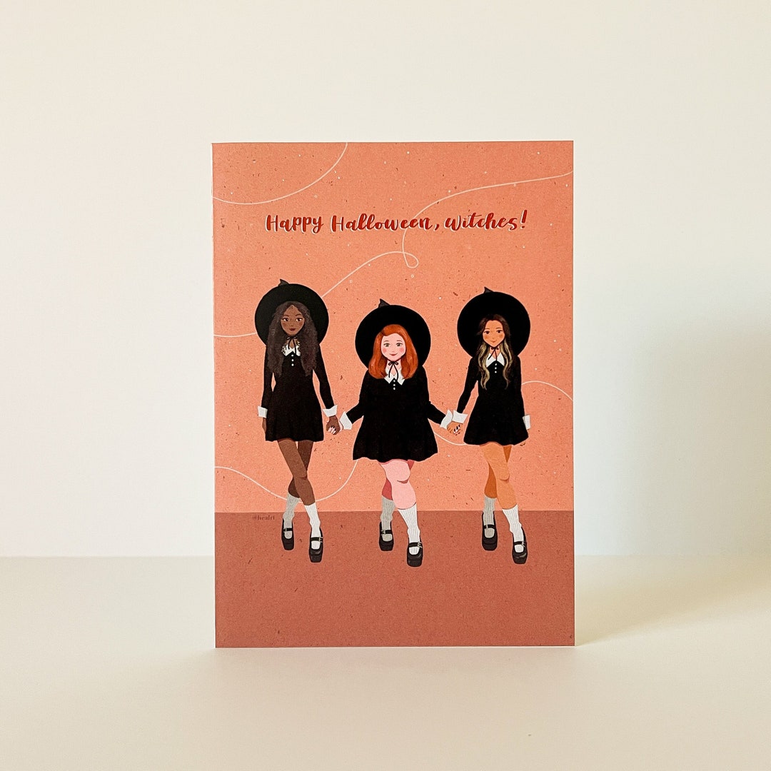 Halloween Witches Card - Etsy