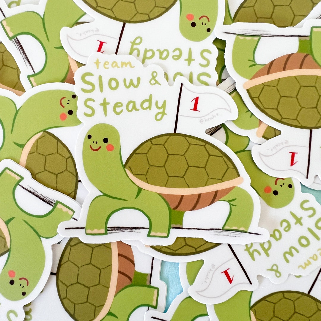 Team Slow & Steady Sticker - Etsy