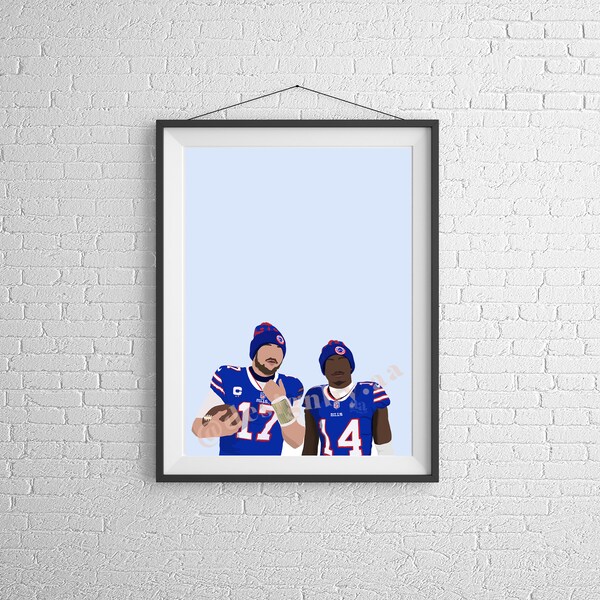 Josh Allen Drawing - Etsy