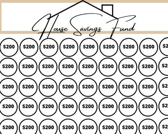 House Savings Challenge - Etsy