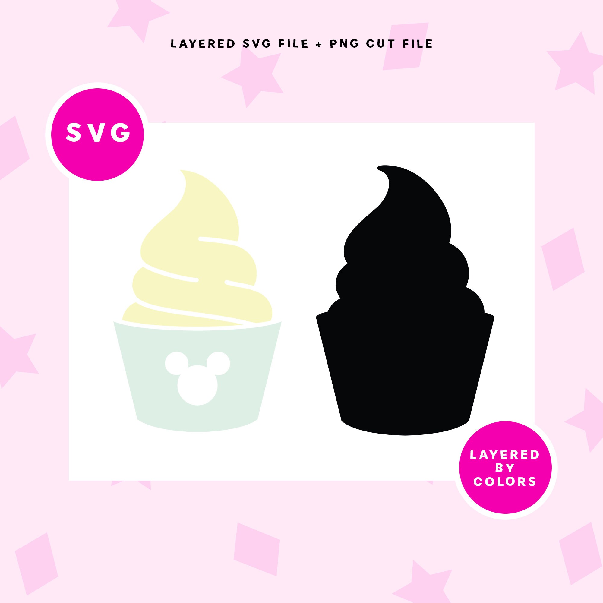 Mickey Dole Whip Park Snacks Food Pastel Clip Art Digital Download ...