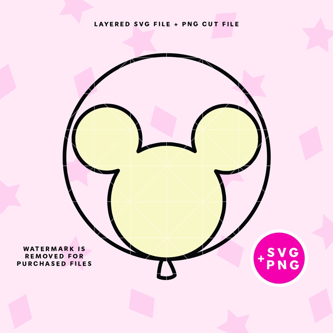 Mickey Balloon Park Snacks Food Pastel Clip Art Digital - Etsy