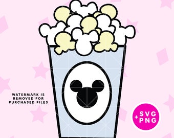 Popcorn SVG Cricut Cut Files. Movie Cinema Popcorn Clip Art - Etsy