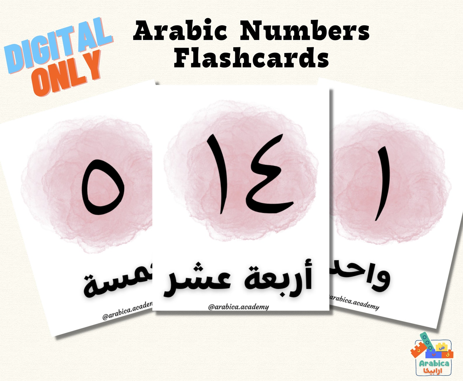 Arabic Numbers Activities Bundle | Color the Number| Arabic Numbers ...