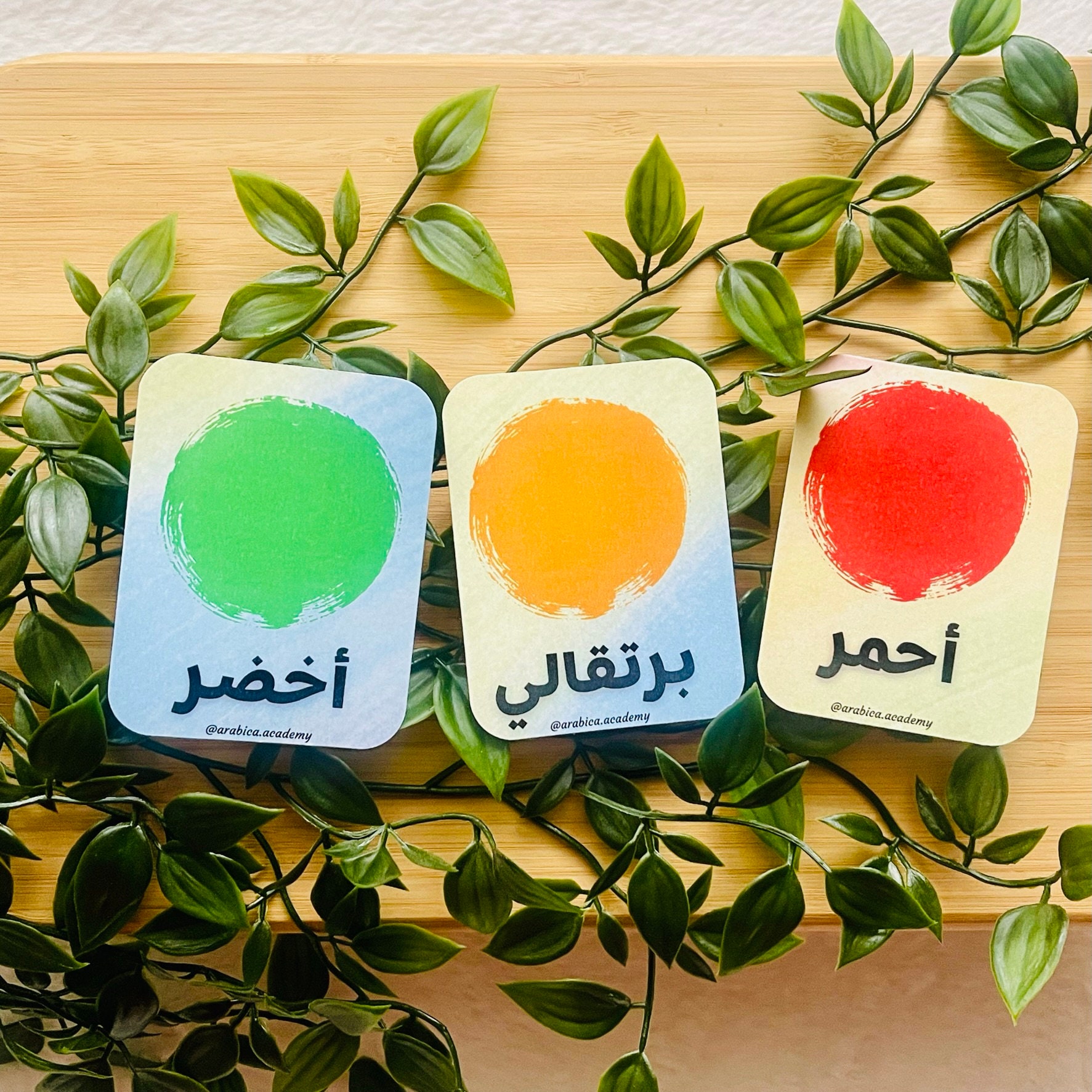 Arabic Colors Flashcards Arabic for Kids Learn Colors in - Etsy