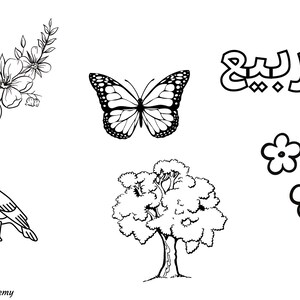 Seasons in Arabic Coloring Pages Arabic for Kids Arabic - Etsy Canada