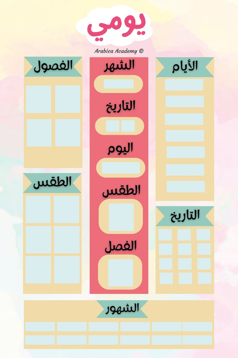 All About Today in Arabic | Months, Days, Seasons & Weather | Kids ...