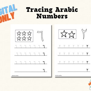 Tracing Arabic Numbers Activity | Color the Number| Arabic Numbers ...