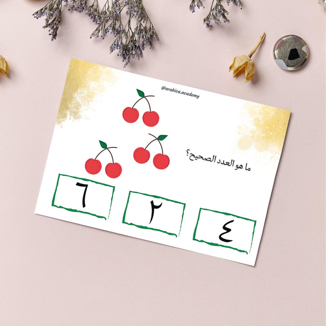 Arabic Numbers Counting Cards | 1-10 in Arabic | Counting Activities ...