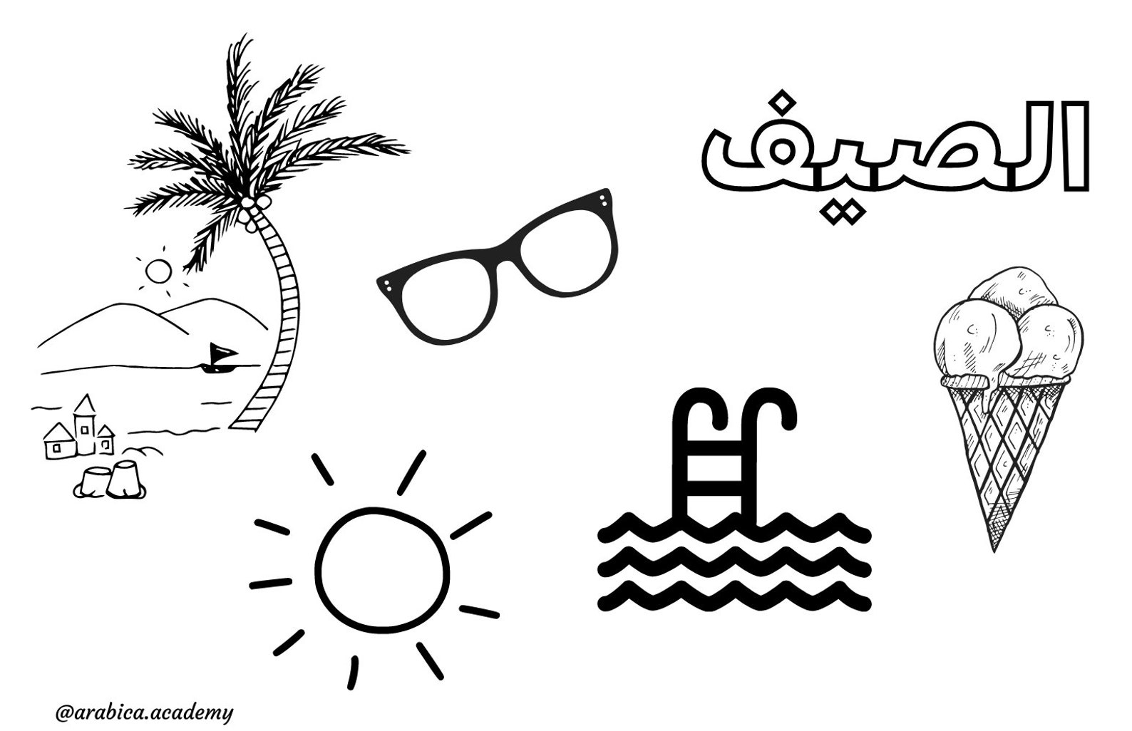 Seasons in Arabic Coloring Pages Arabic for Kids Arabic - Etsy Canada