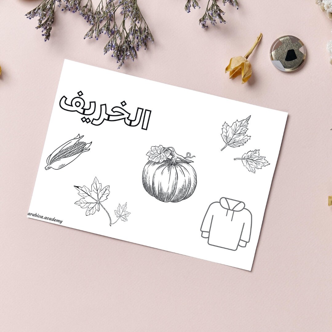 Arabic Seasons and Weather Bundle | Arabic for Kids | Arabic Flashcards ...