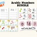 Arabic Numbers Activities Bundle | Color the Number| Arabic Numbers ...