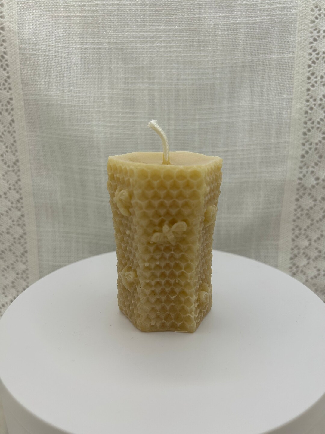 Pure Beeswax Honeycomb Flying Bee Candle - Etsy