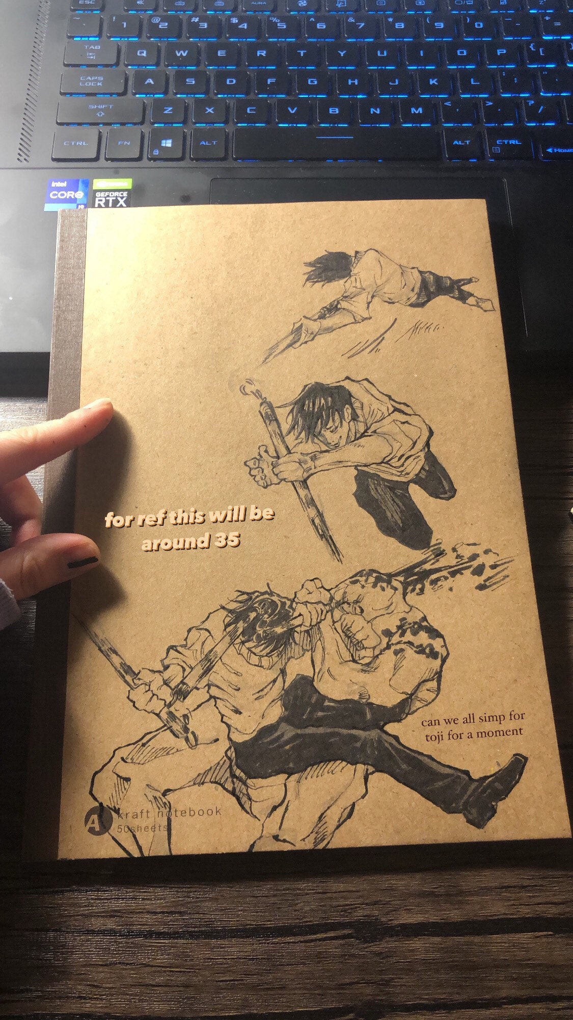 CUSTOM HAND DRAWN Manga Notebooks - Etsy