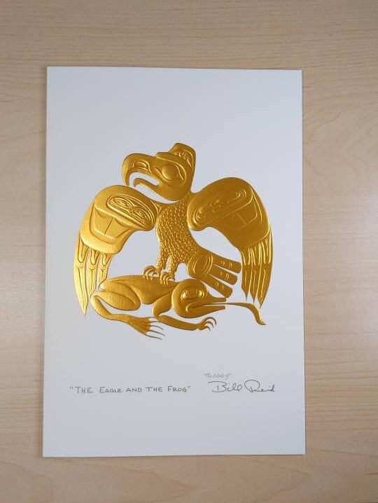 The Eagle and the Frog by Bill Reid Haida Artist 6x9 Gold Embossed Art ...
