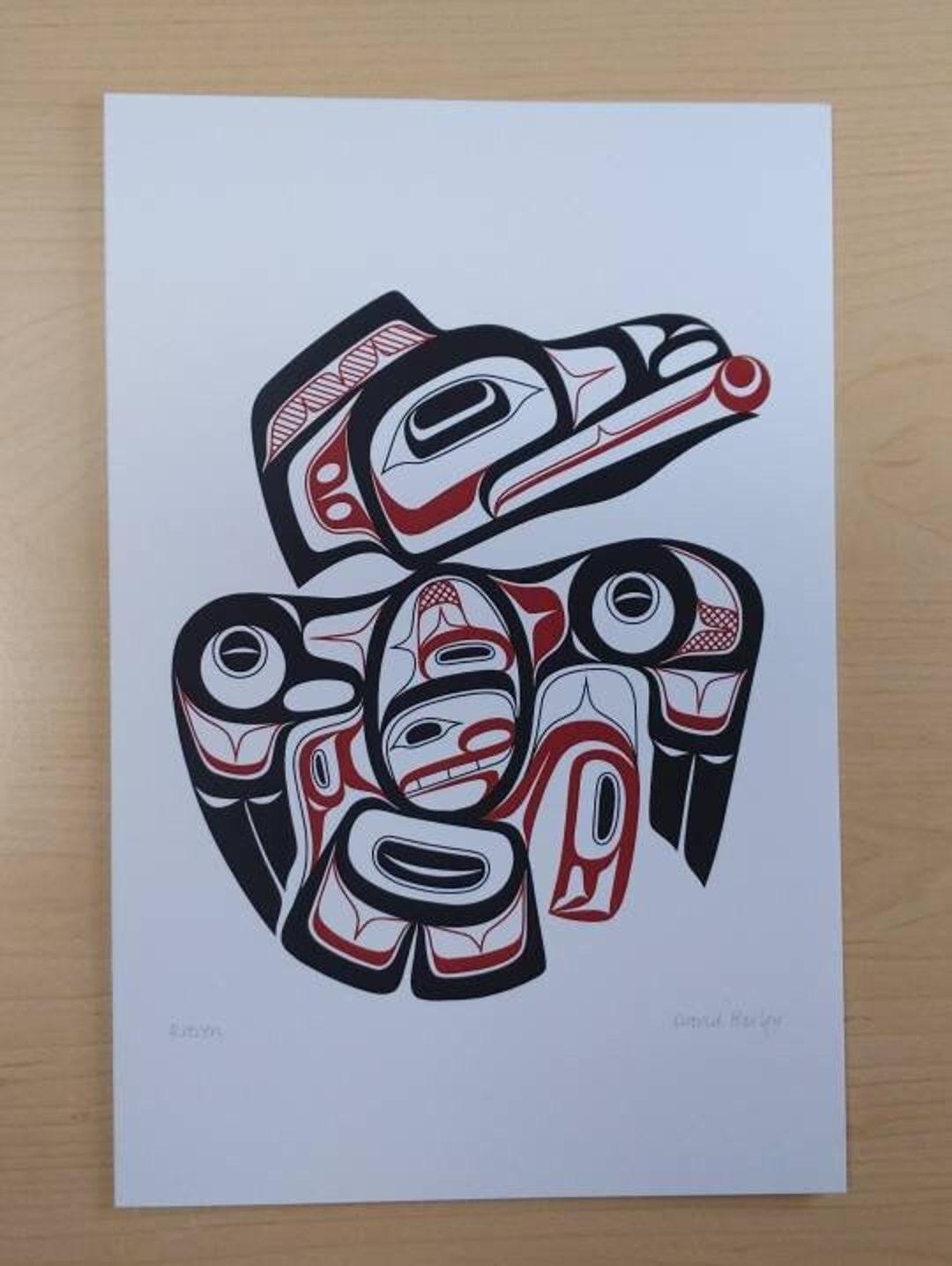 Raven by David Boxley Tsimshian Artist 6"x9" Art Card - Etsy