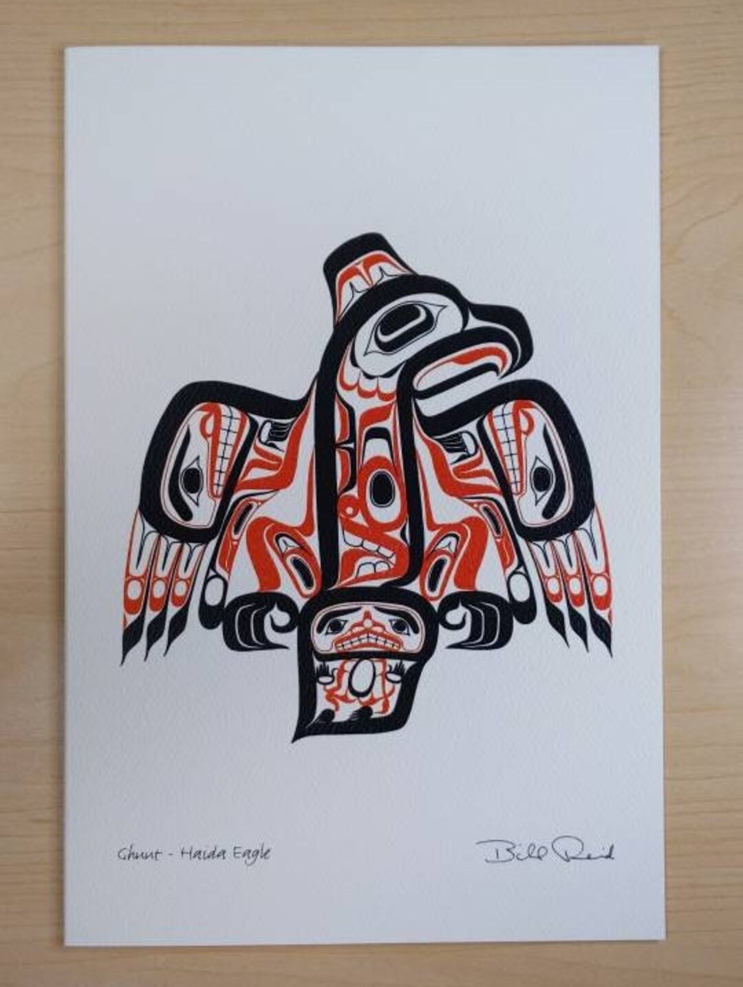 Haida Eagle Ghuut by Bill Reid Haida Artist 6"x9" Art Card - Etsy