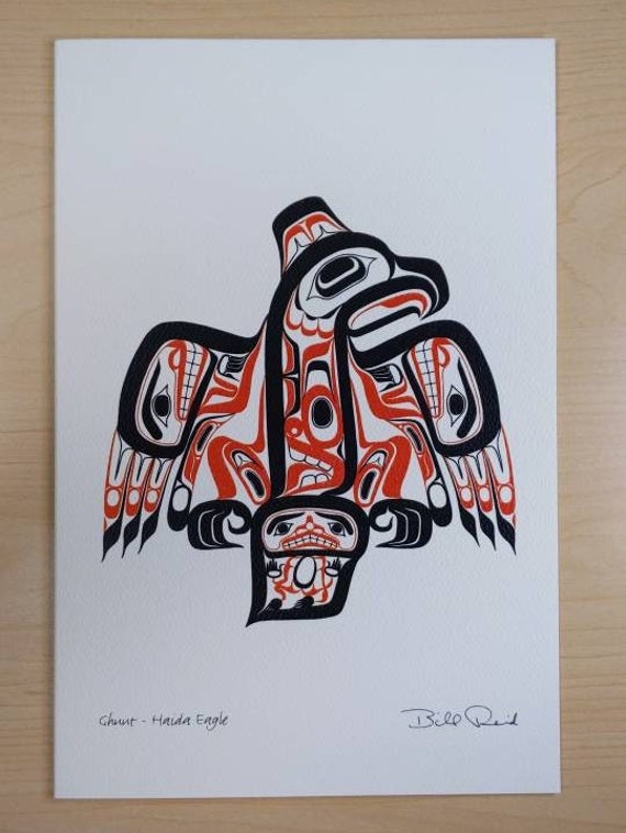 Haida Eagle Ghuut by Bill Reid Haida Artist 6x9 - Etsy