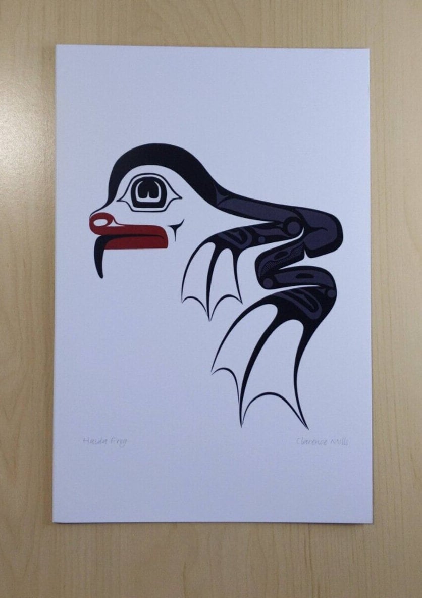 Haida Frog by Clarence Mills Haida Artist 6x9 Art Card - Etsy
