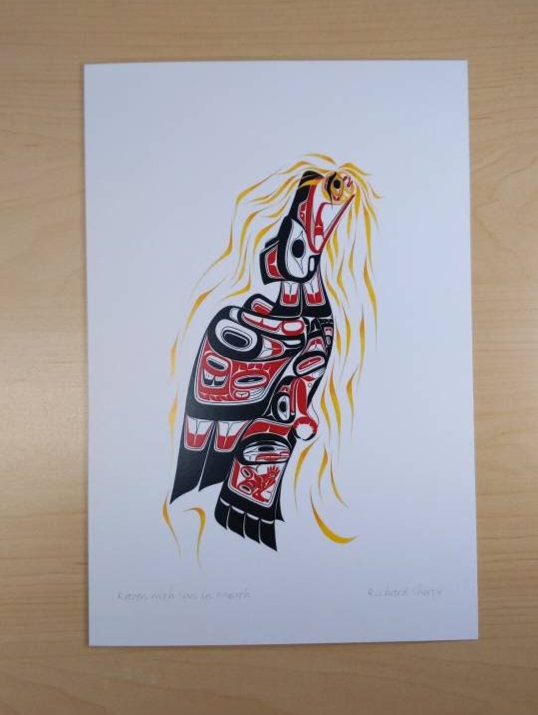 Raven With Sun in Mouth by Richard Shorty Northern Tutchone Yukon ...