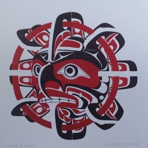 Circle of Light by Jon Erickson Gitxsan Artist 6"x9" Art Card - Etsy
