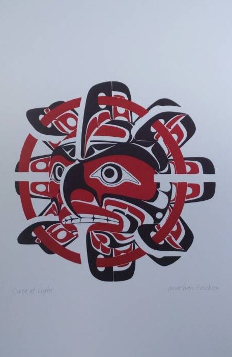 Circle of Light by Jon Erickson Gitxsan Artist 6"x9" Art Card - Etsy