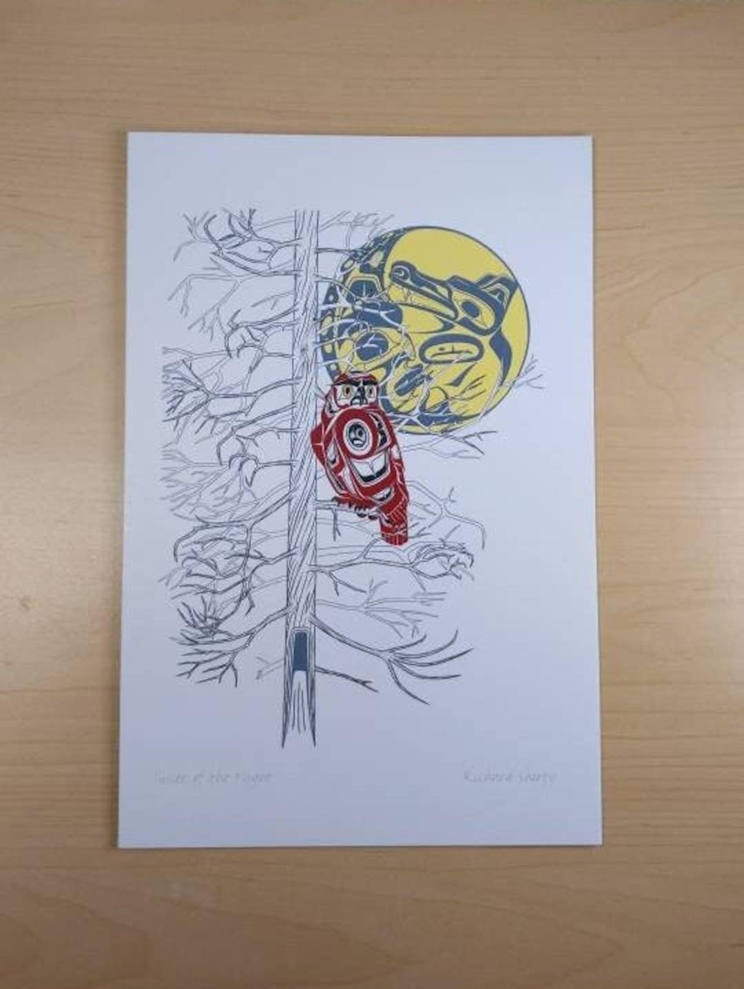 Quiet of the Night - Owl by Richard Shorty Northern Tutchone Yukon ...