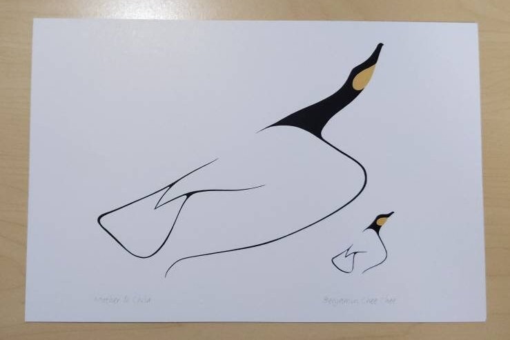 Mother and Child by Benjamin Chee Chee Ojibway Artist 6x9 Art Card - Etsy