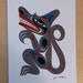 Salish Wolf by Joe Wilson Salish Artist 6"x9" Art Card - Etsy
