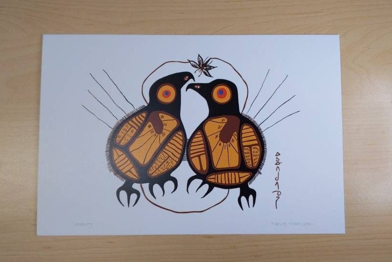 Serenity by Norval Morrisseau Ojibway Artist 6x9 Art Card - Etsy