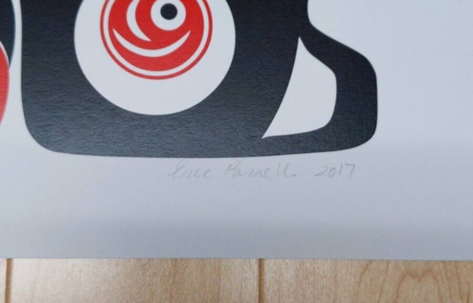 Black Bear by Eric Parnell Haida Artist 14" X 11" Signed Limited ...