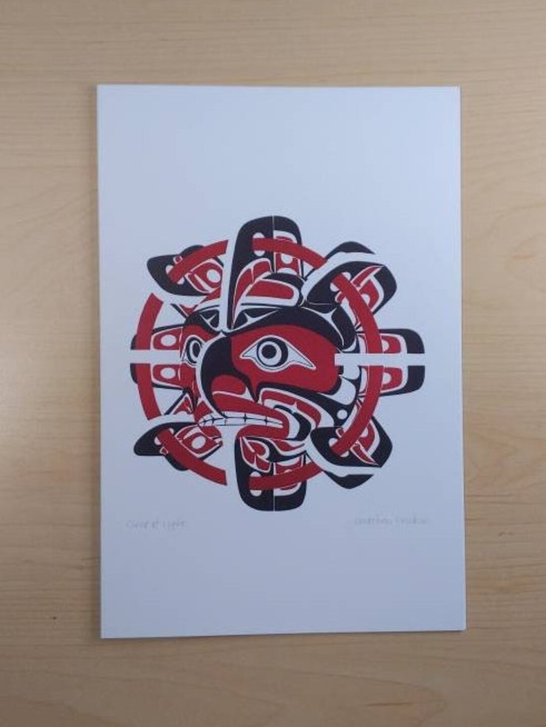 Circle of Light by Jon Erickson Gitxsan Artist 6"x9" Art Card - Etsy