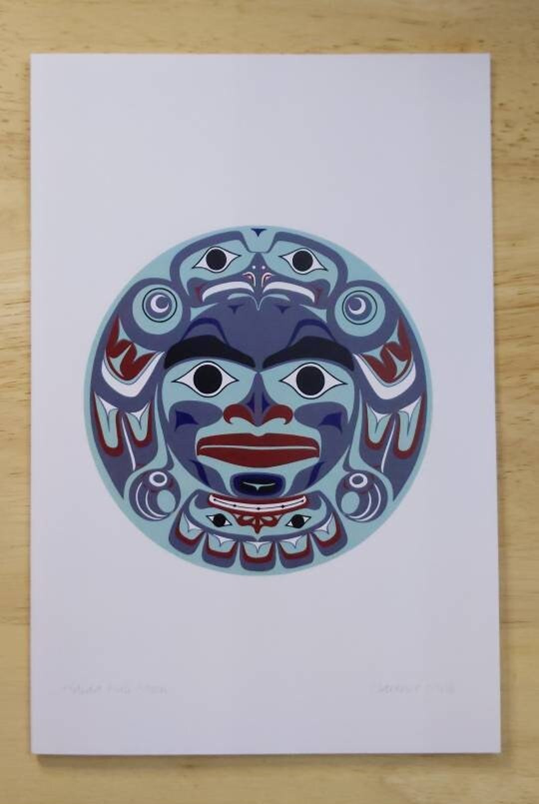 Haida Full Moon by Clarence Mills Haida Artist 6x9 - Etsy