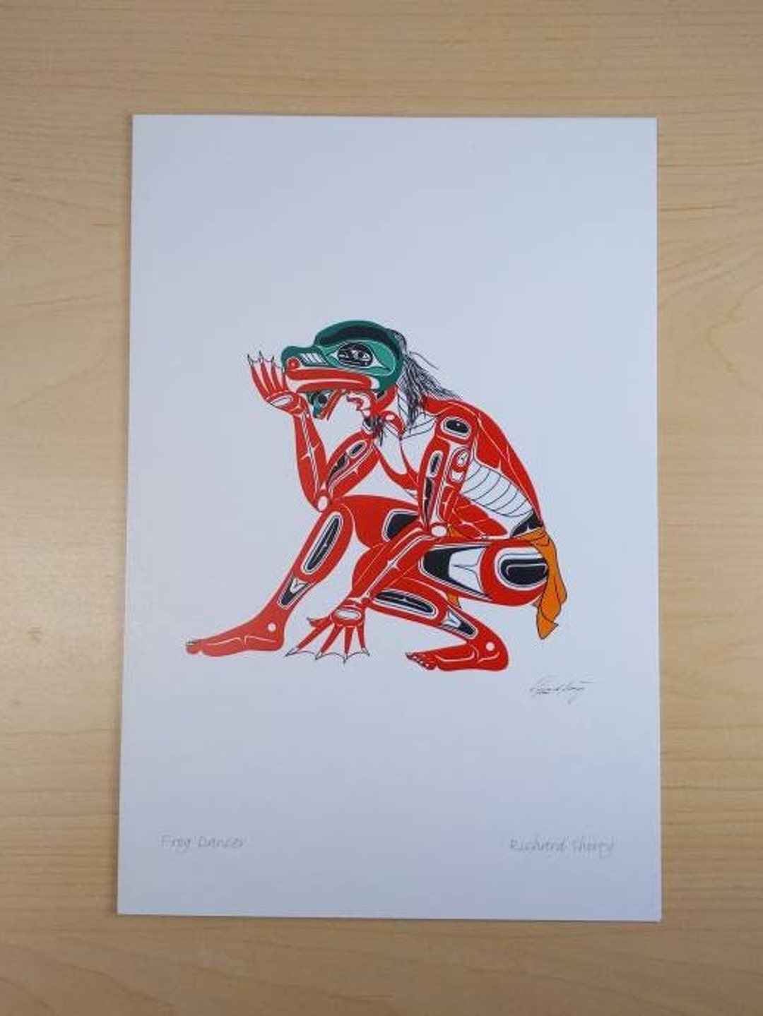 Frog Dancer by Richard Shorty Northern Tutchone Yukon Artist 6x9 Art ...