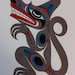 Salish Wolf by Joe Wilson Salish Artist 6"x9" Art Card - Etsy