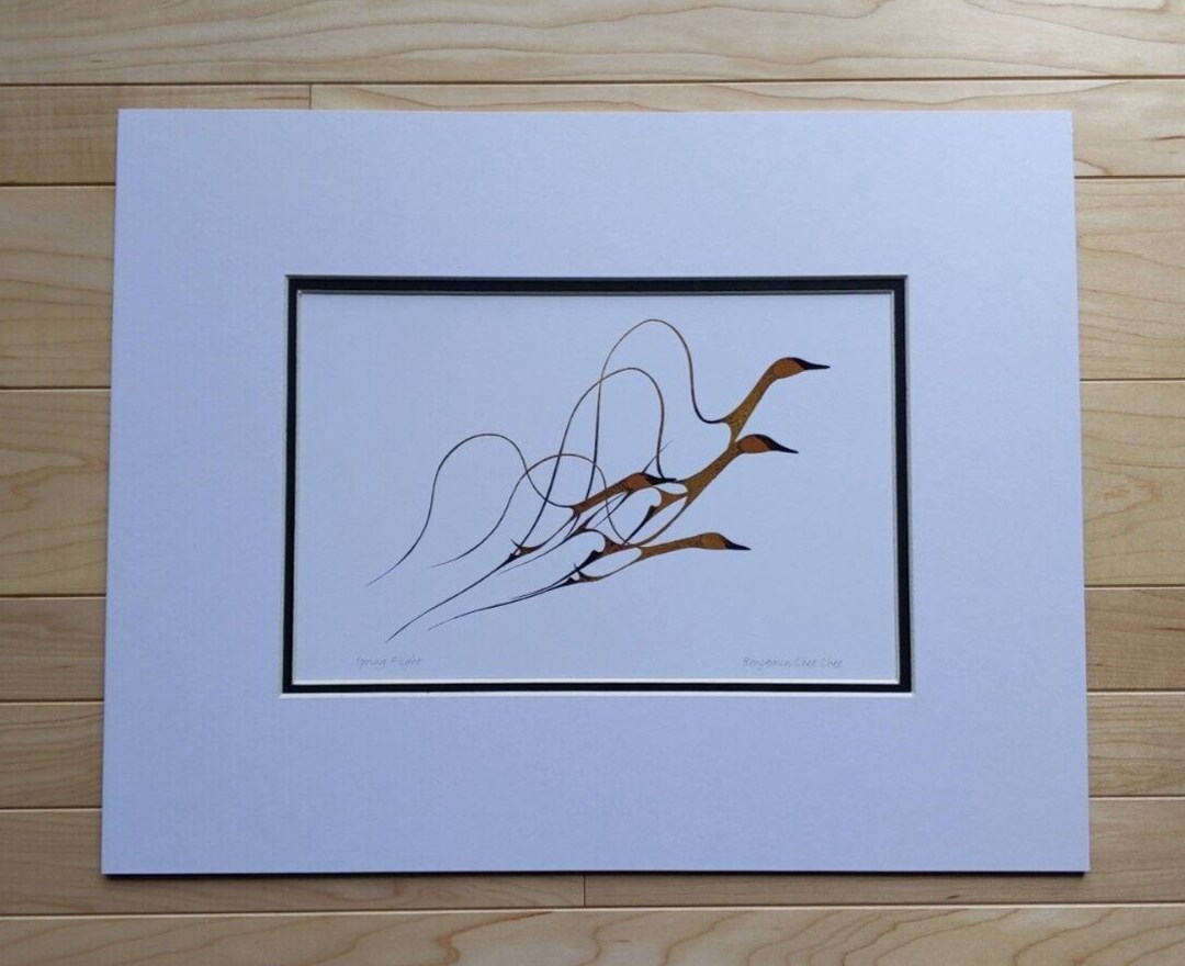 Spring Flight by Benjamin Chee Chee 11"x14" Matted Print Ojibway Native ...
