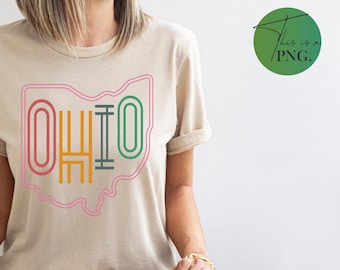 Ohio Map Word Art - Etsy