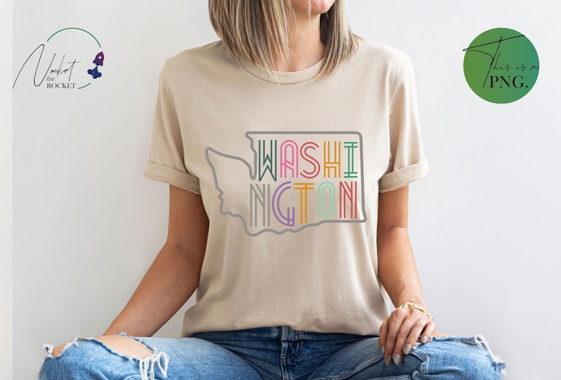 Washington Map Png, Washington State Png, Washington Word Art Png ...