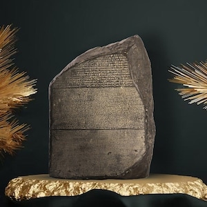 Large Rosetta Stone, Ancient Egyptian Museum Reproduction With ...