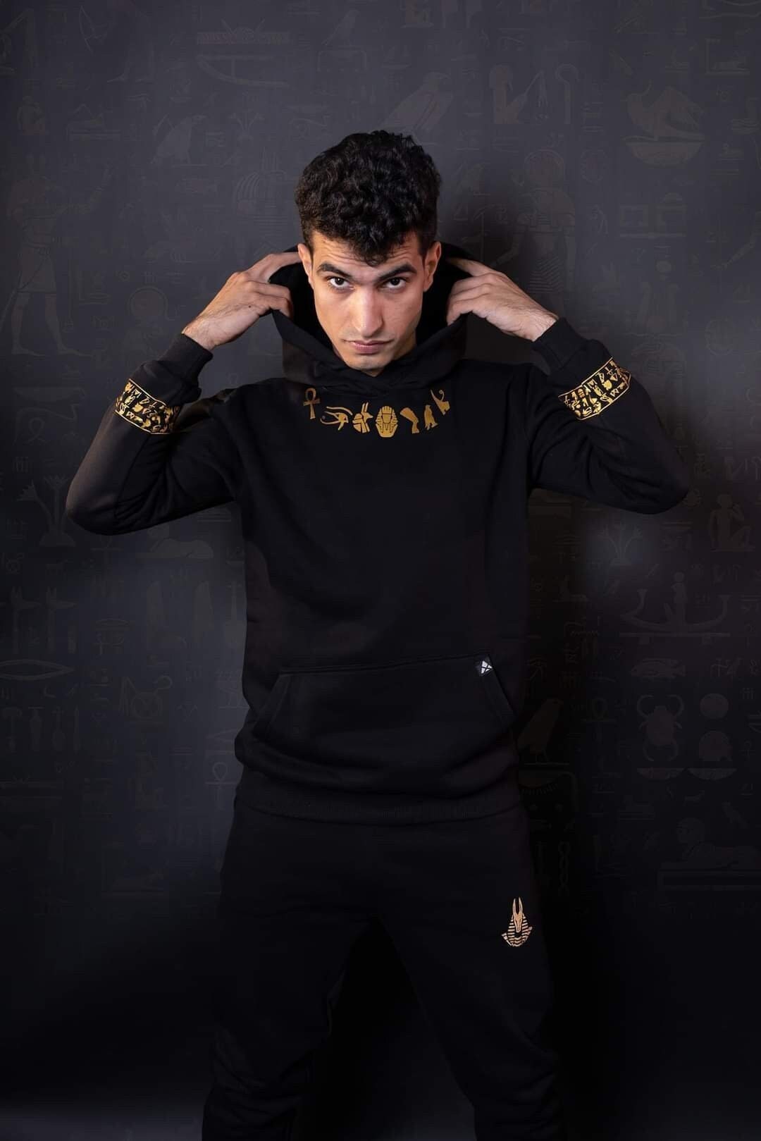 Ancient Egyptian Pharaoh Hoodie: 100% Egyptian Cotton Unisex Sweatshirt ...