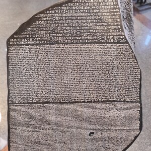 Large Rosetta Stone, Ancient Egyptian- Museum Reproduction With ...