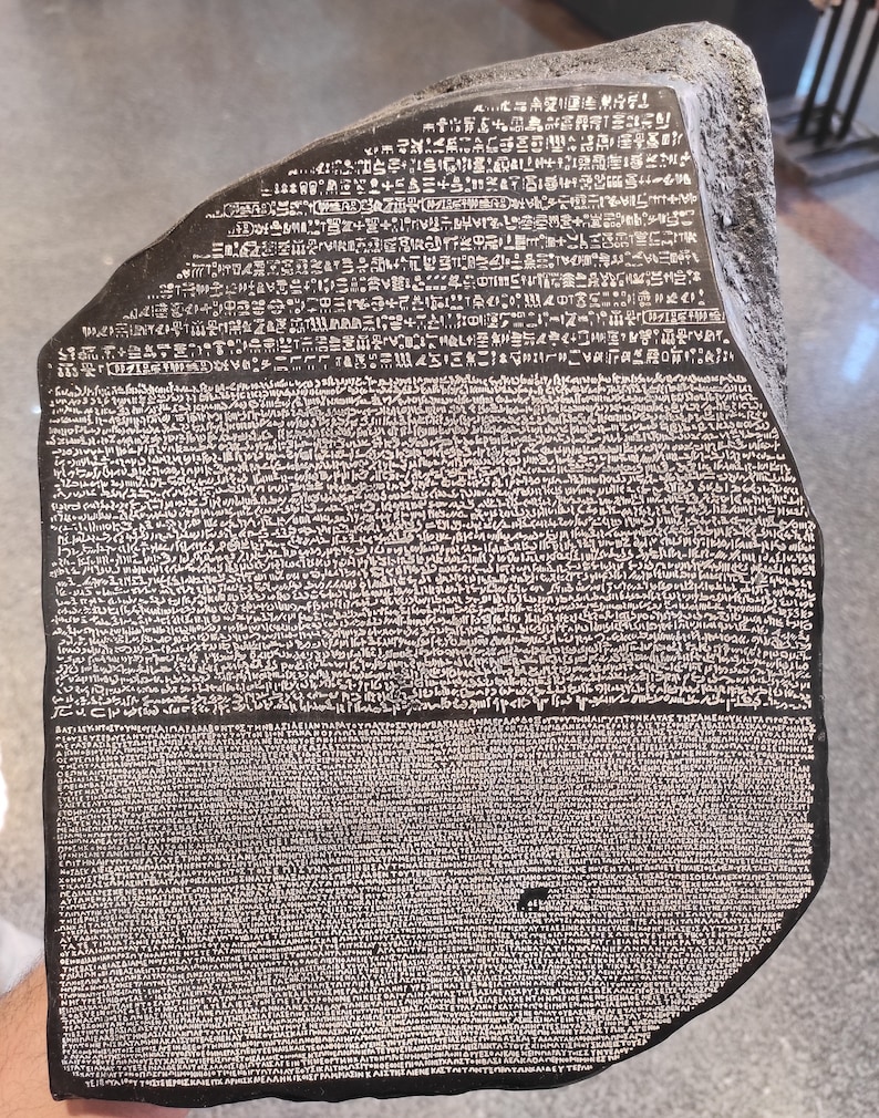 Large Rosetta Stone Ancient Egyptian Museum Reproduction - Etsy
