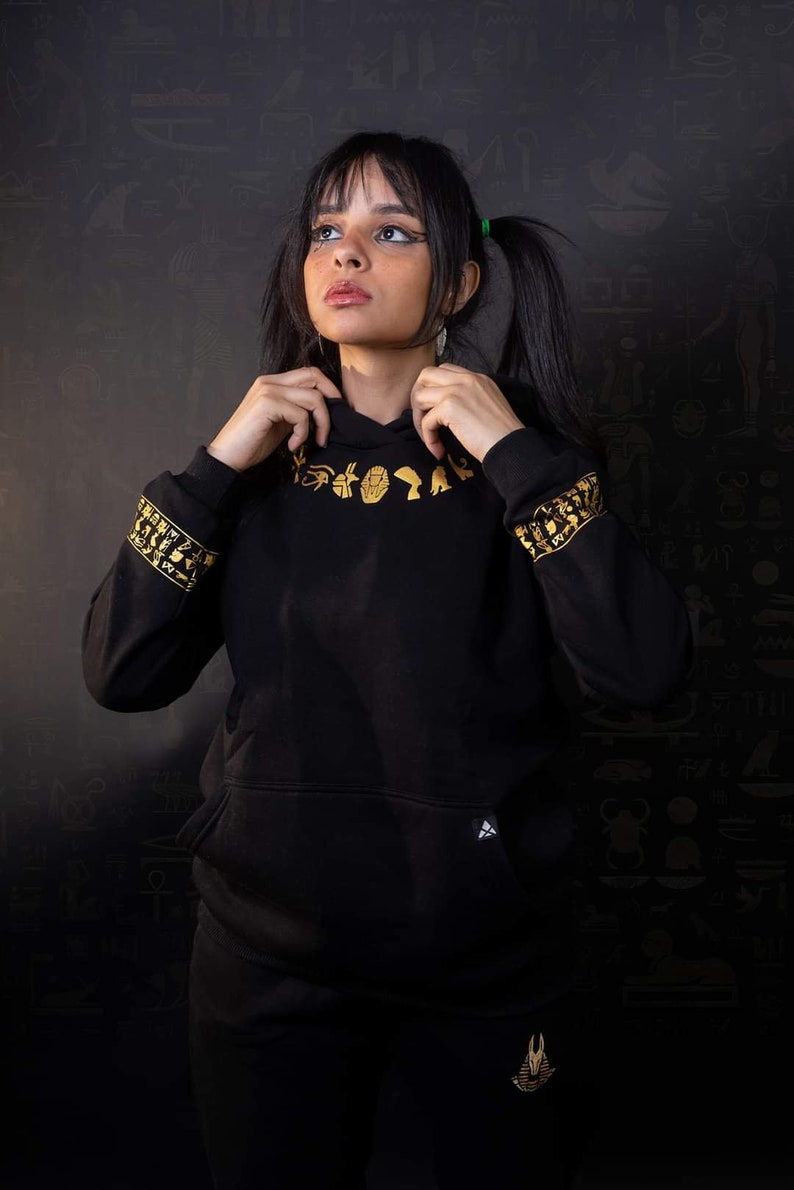 Ancient Egyptian Pharaoh Hoodie: 100% Egyptian Cotton Unisex Sweatshirt ...
