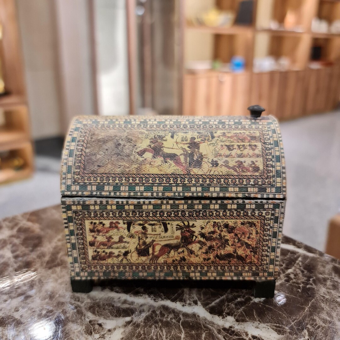 King Tut Hunting Chest: Egyptian Museum Reproduction (small Size) - Etsy