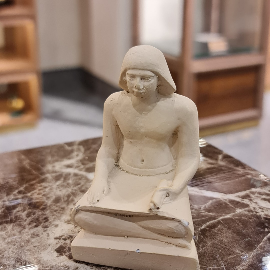 Ancient Egyptian Seated Scribe Statue, Ancient Egyptian Mythology ...